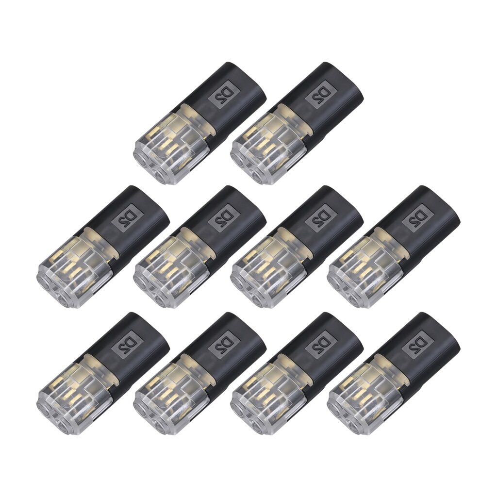 Съемные 2-ходовые клеммы для проводов, не требующие зачистки проводов, Быстрый соединитель проводов