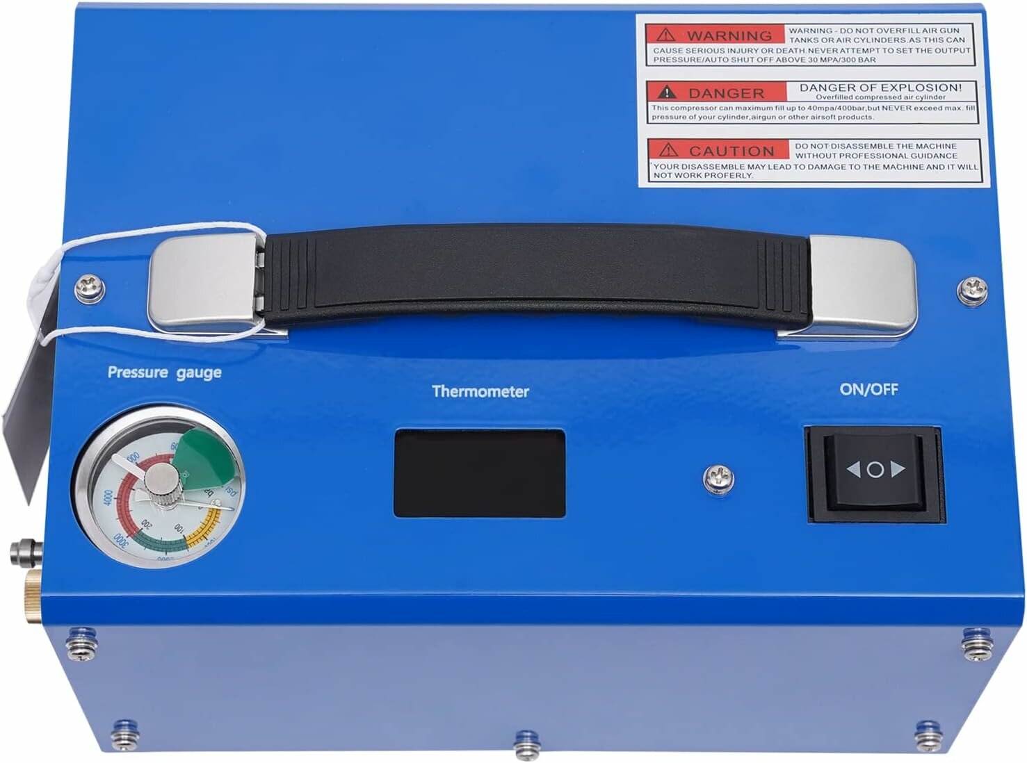 Воздушный компрессор PCP, портативный, 4500 фунтов на квадратный дюйм/30 МПа, безводный/безмасляный, воздушный насос PCP