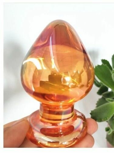 Анальная пробка, Анальный стимулятор, Стеклянный фаллоимитатор, 9см