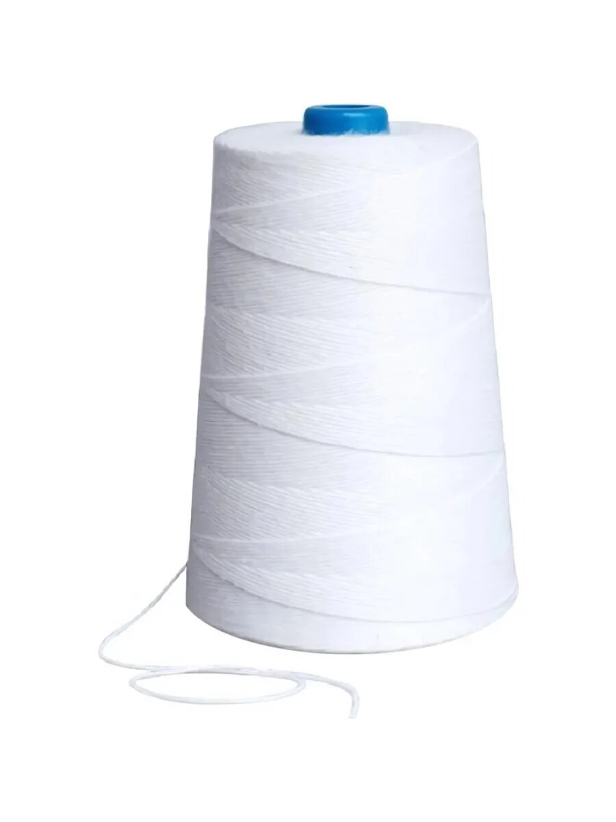 Лавсановая швейная нить 180 белая, 1000 м