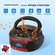 Магнитола переносная с CD, CD-R, MP3 диском, Bluetooth, FM-радио, USB, черная