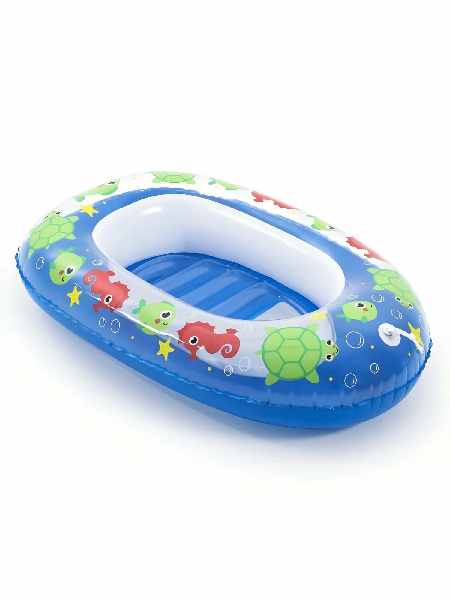 Надувная лодочка Bestway Friends 34037 для детей 3-6 лет, детский плот для плавания в бассейне и на море, 102х69 см