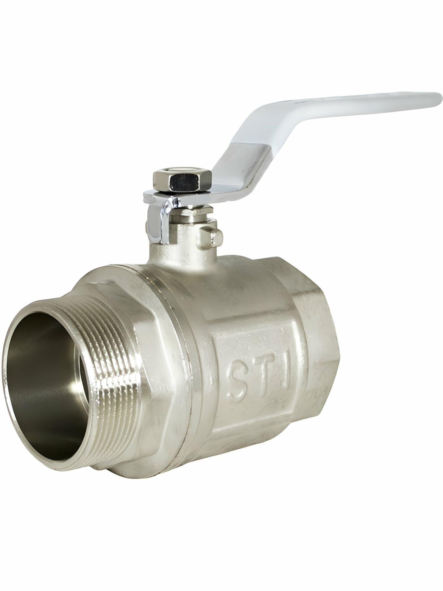 Кран для воды STI 2 дюйма г-ш с ручкой никель — надежная запорная арматура для инженерных систем водоснабжения
