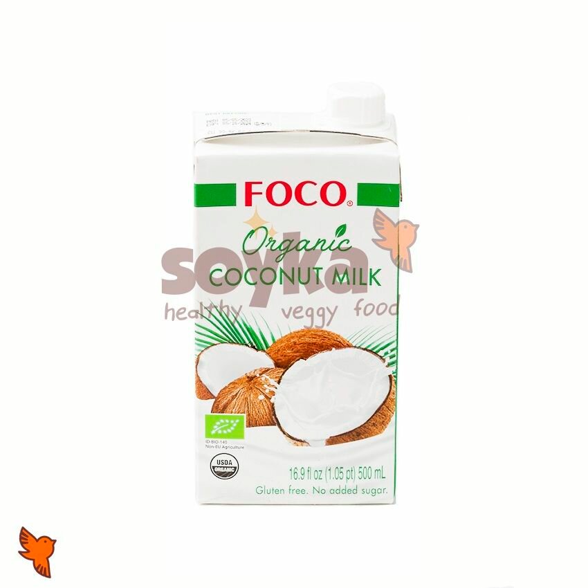 Кокосовое молоко Organic Foco, 500мл