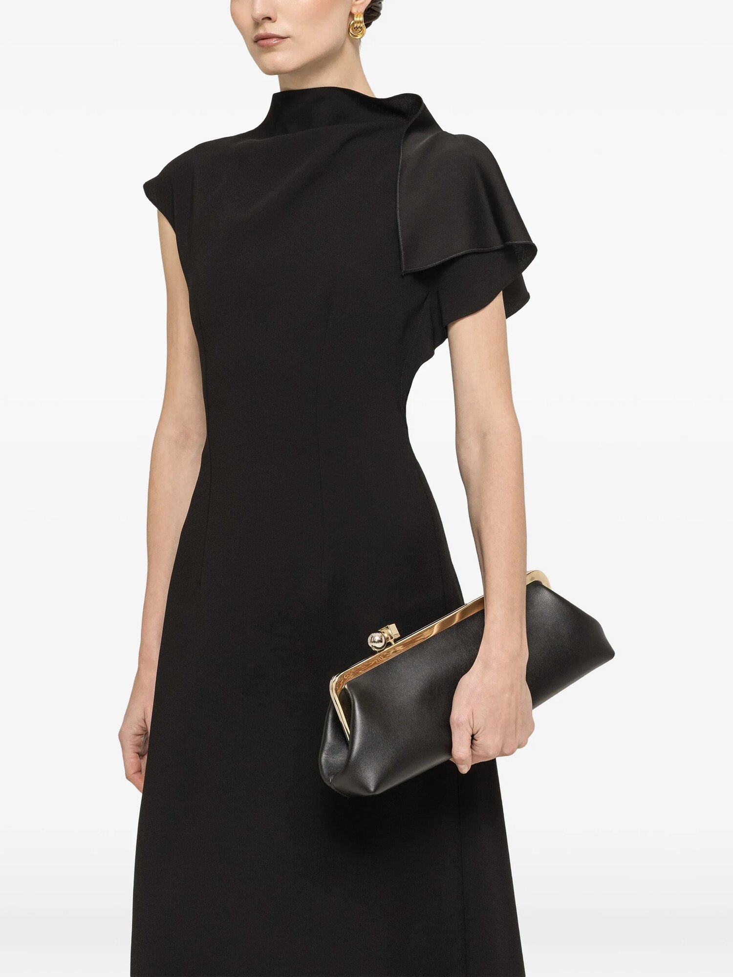 Платье A-line crepe midi dress