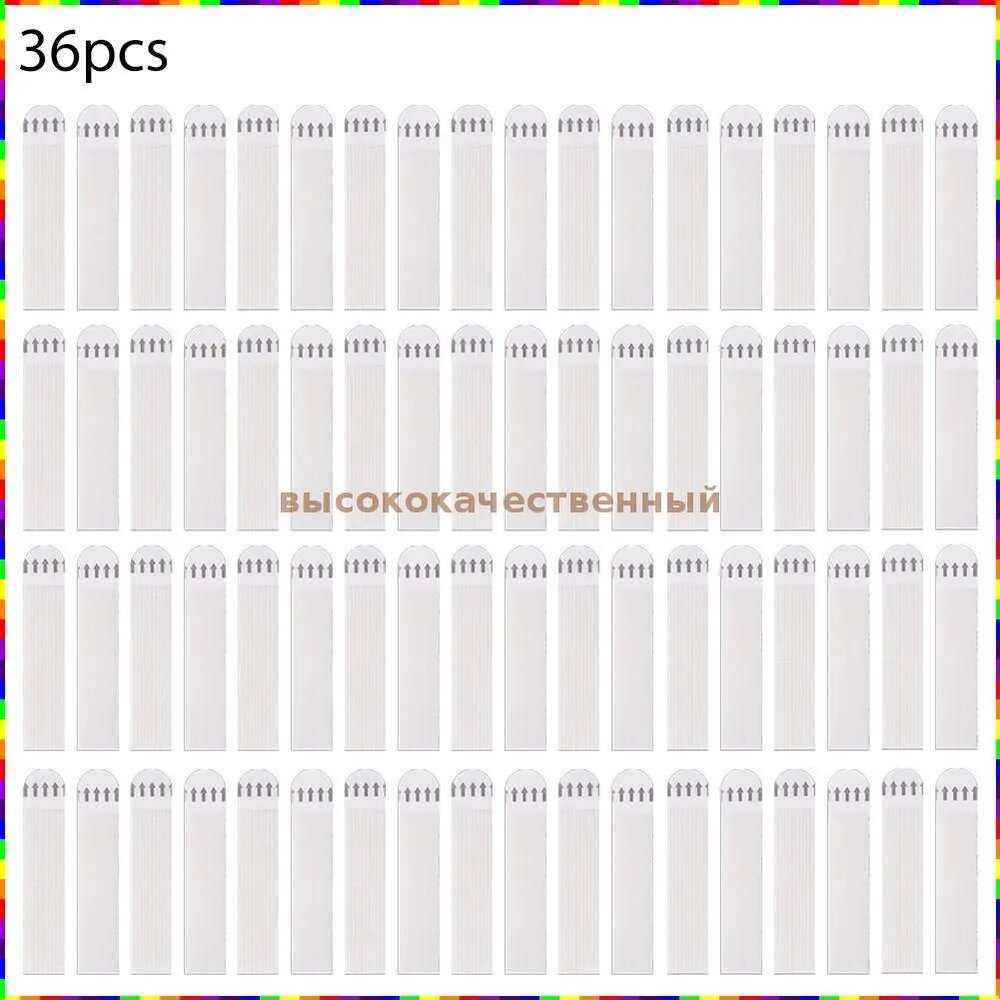 Крепление для картин 36 шт. Белые самоклеящиеся держатели для стен, размер 16x70мм