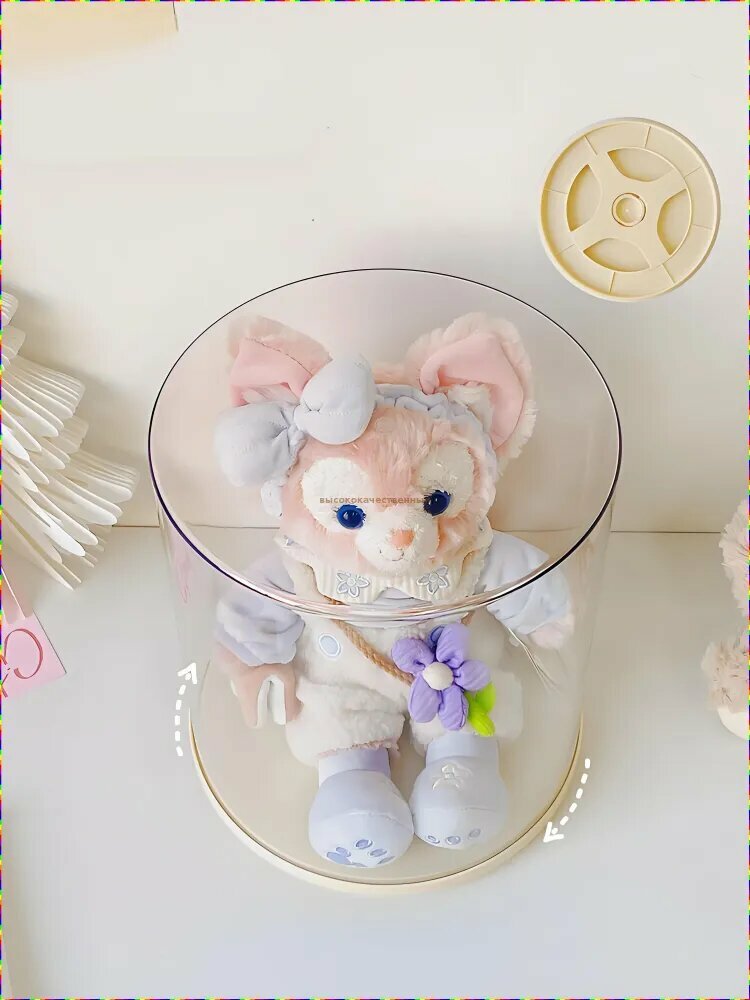 Прозрачная выставочная коробка для кукол 23x23x26 см из акрила