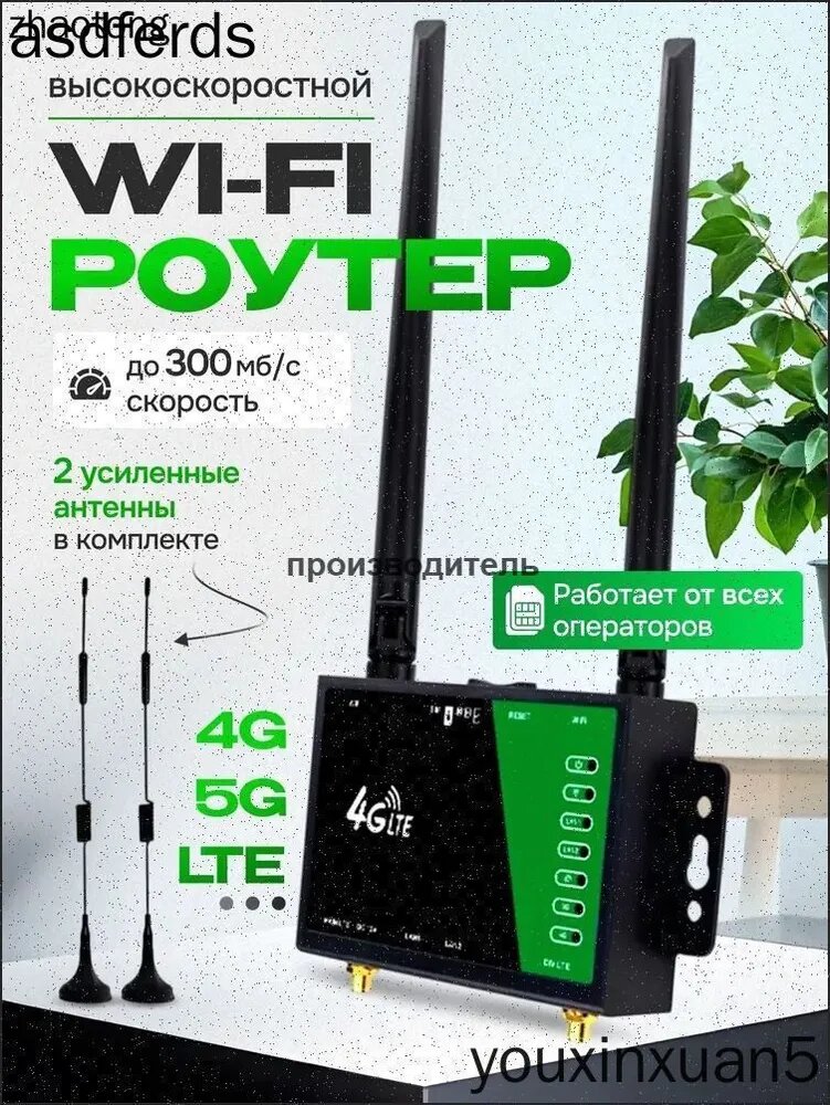 Роутер WiFi с поддержкой сим карт 4G LTE с 2 выносными антеннами 210B