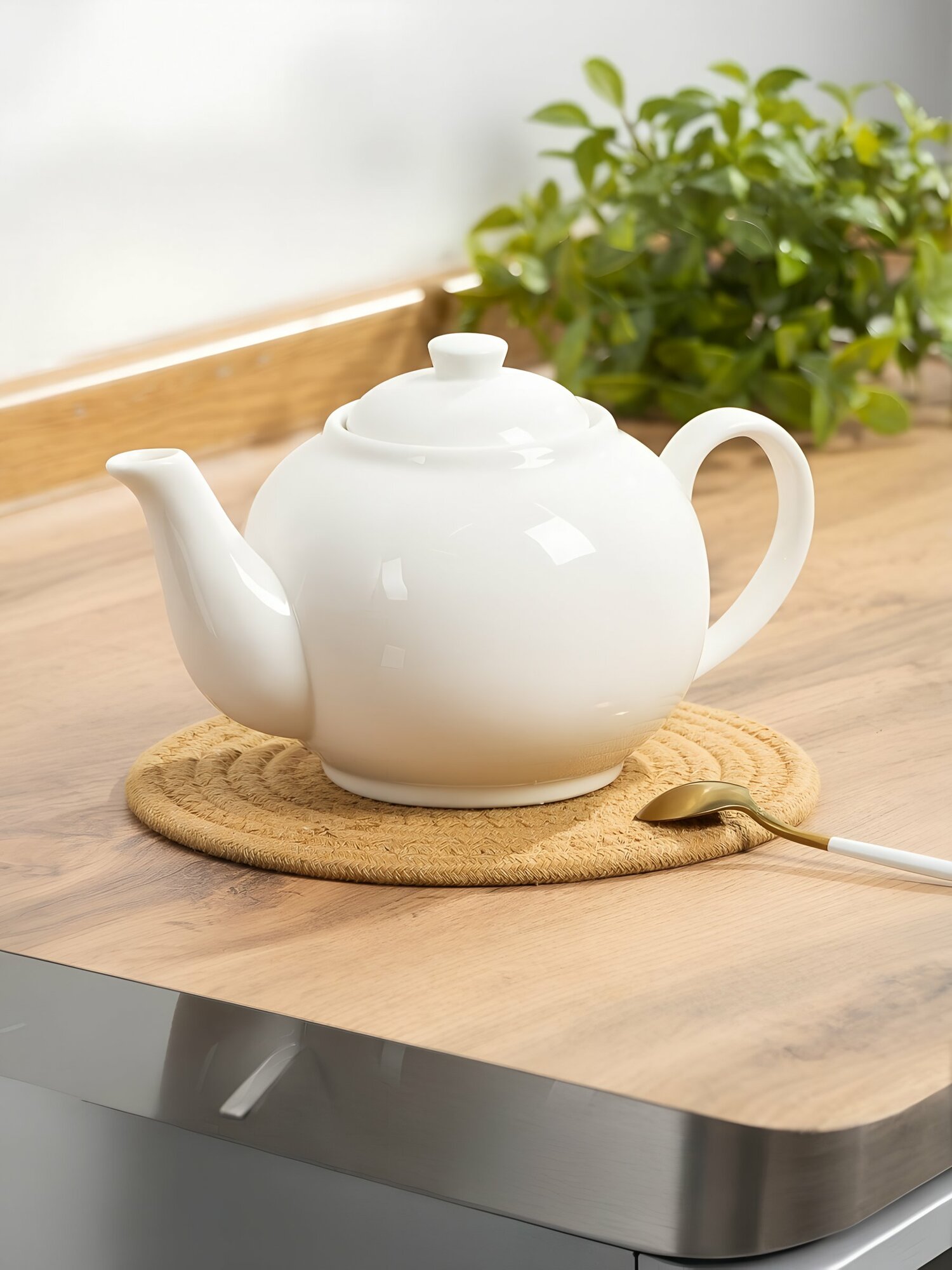 Чайник керамика, 0.9 л, Грейс, Y4-9054, белый