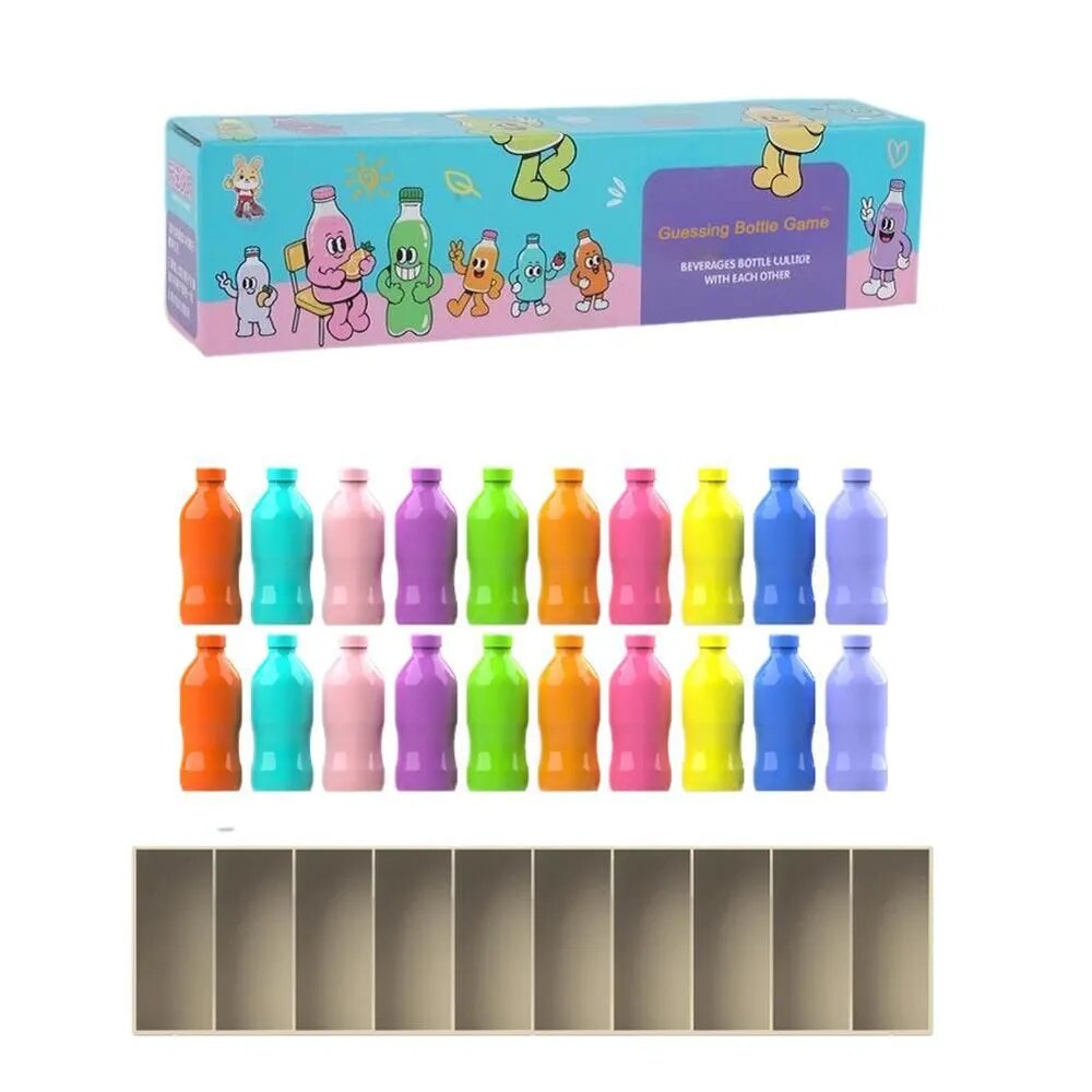Веселая игра-угадайка бутылок, Развивать память и логическое мышление у детей