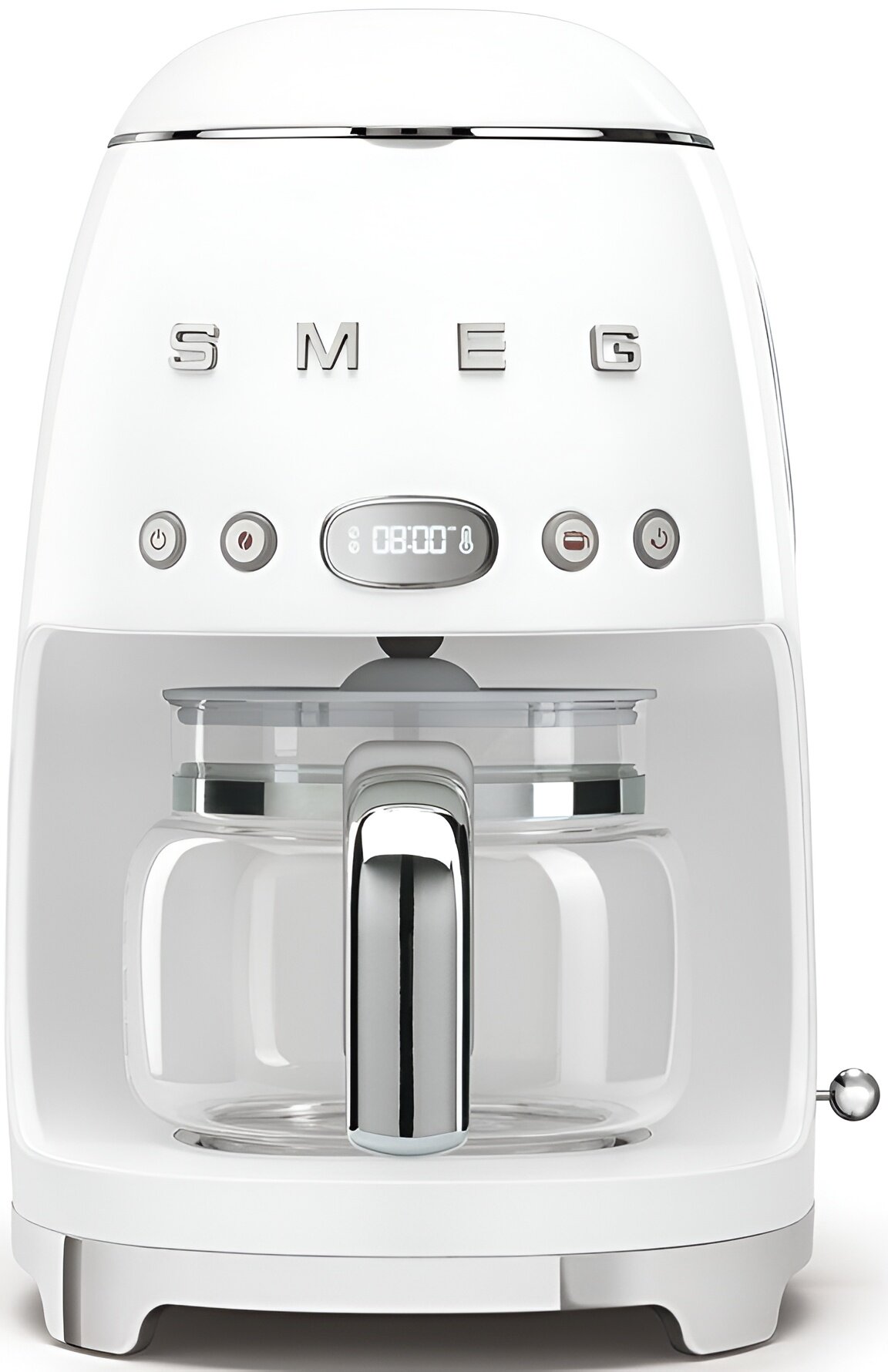 Капельная кофеварка Smeg DCF02WHEU, 1.4 литра, глянцевая, цвет белый