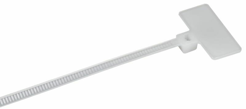Хомут 2.5х200мм P6.6 маркерный бел. (уп.100шт) IEK UHH14-D025-200-100-K01