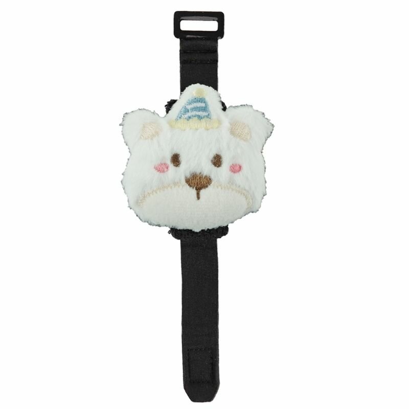 (1 шт.) Демпфер для гитары в виде мультяшного медвежонка - Белый мишка-тортик