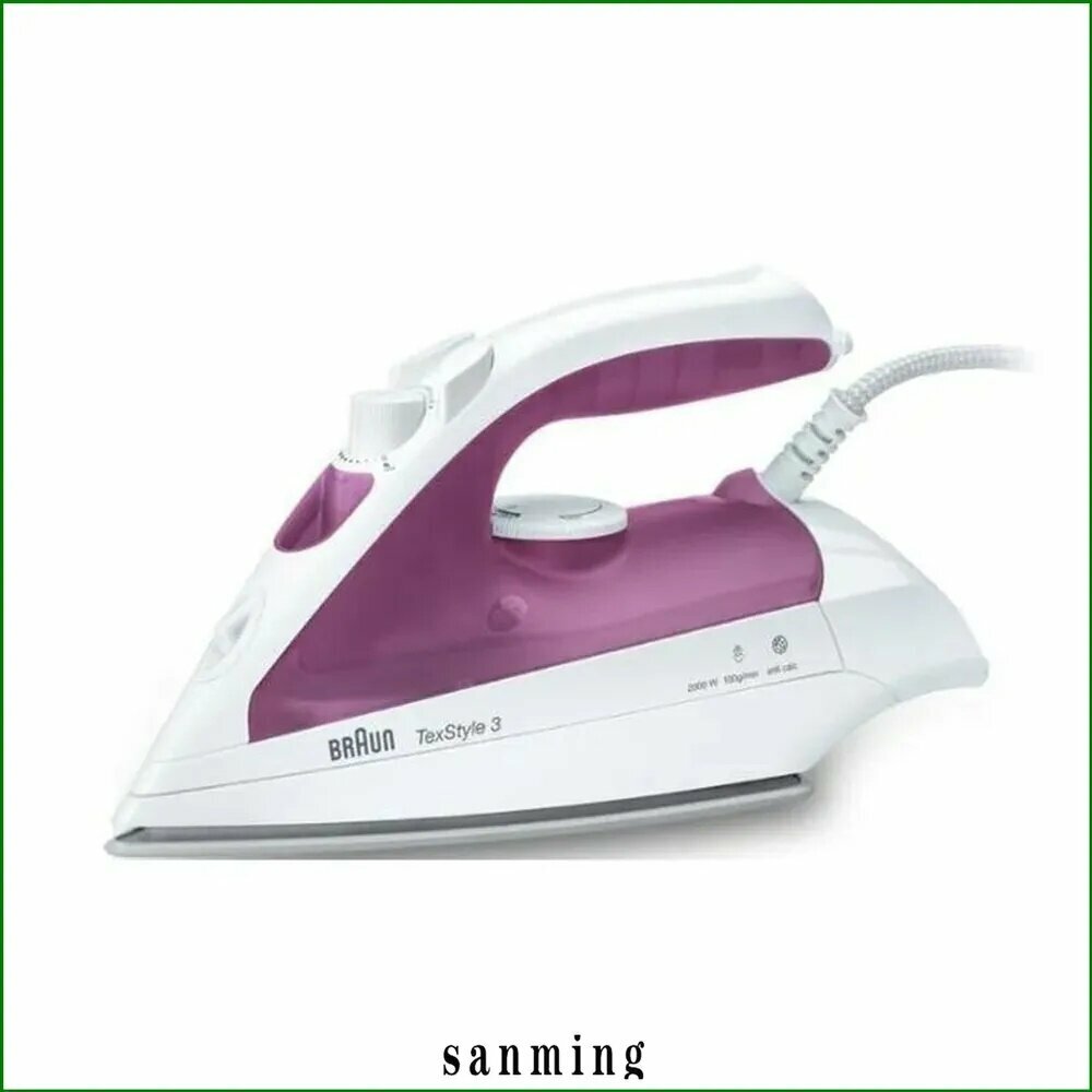 Гладильный пресс Электрический утюг Braun/Braun TS320C, бытовой небольшой ручной паровой электрический утюг, пурпурный