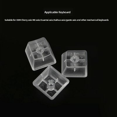 Прозрачные кейкапы из АБС-пластика без гравировки, матовая поверхность, для механических клавиатур, OEM, высокая