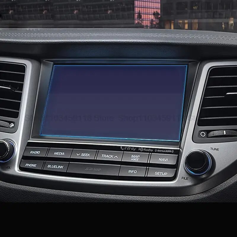 Защитная пленка из закаленного стекла для Hyundai Tucson 2015 2016 2017, автомобильная GPS-навигация, аксессуары против царапин