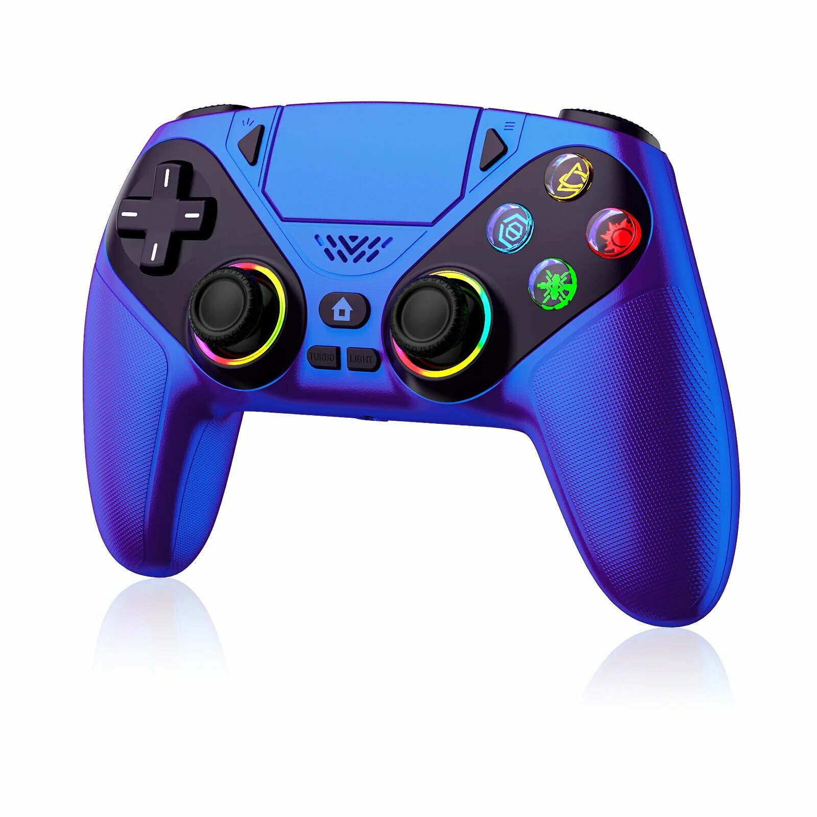 Беспроводной геймпад Turpow для PS5, RGB Blue