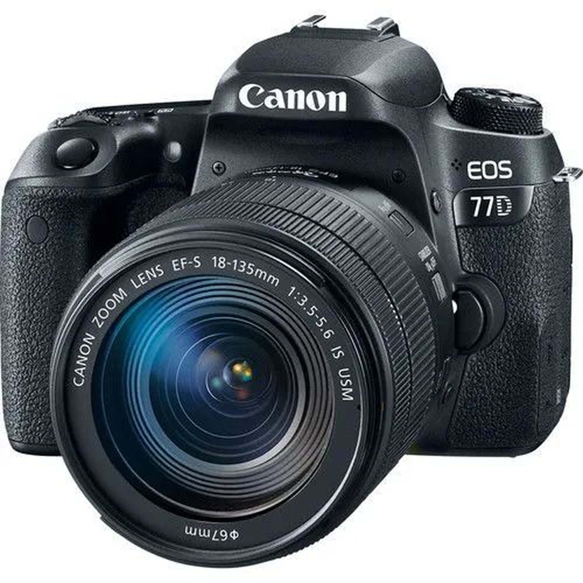 Фотоаппарат Canon EOS 77D, с объективом, 24 МП, 3-дюймовым сенсорным экраном