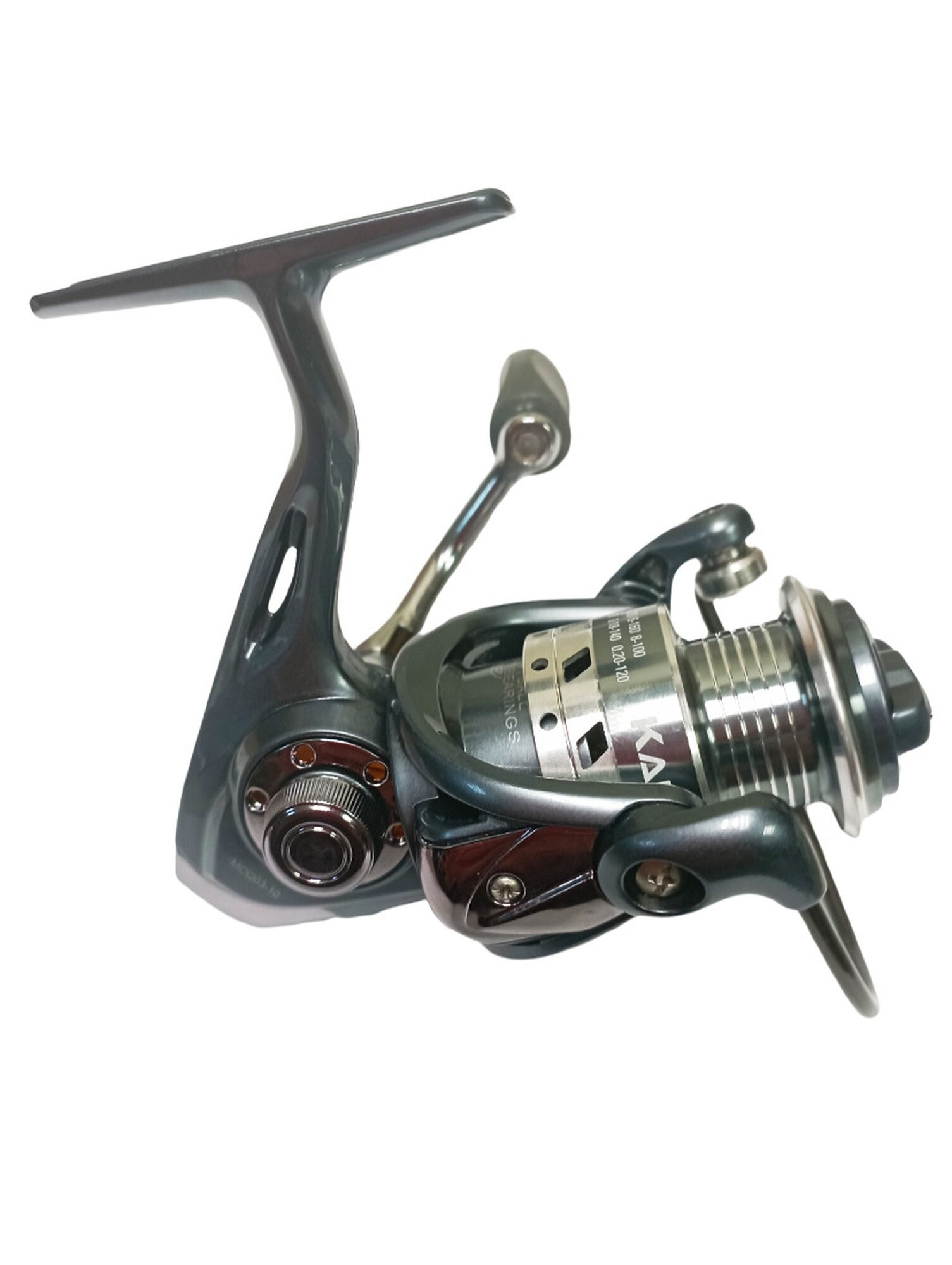 Катушка Kaida MCQ-03-2000, безынерционная, 4+1 подшипника, серебристая