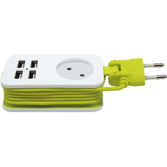 Удлинитель Uniel S-CT1-1,5U WHITE/GREEN