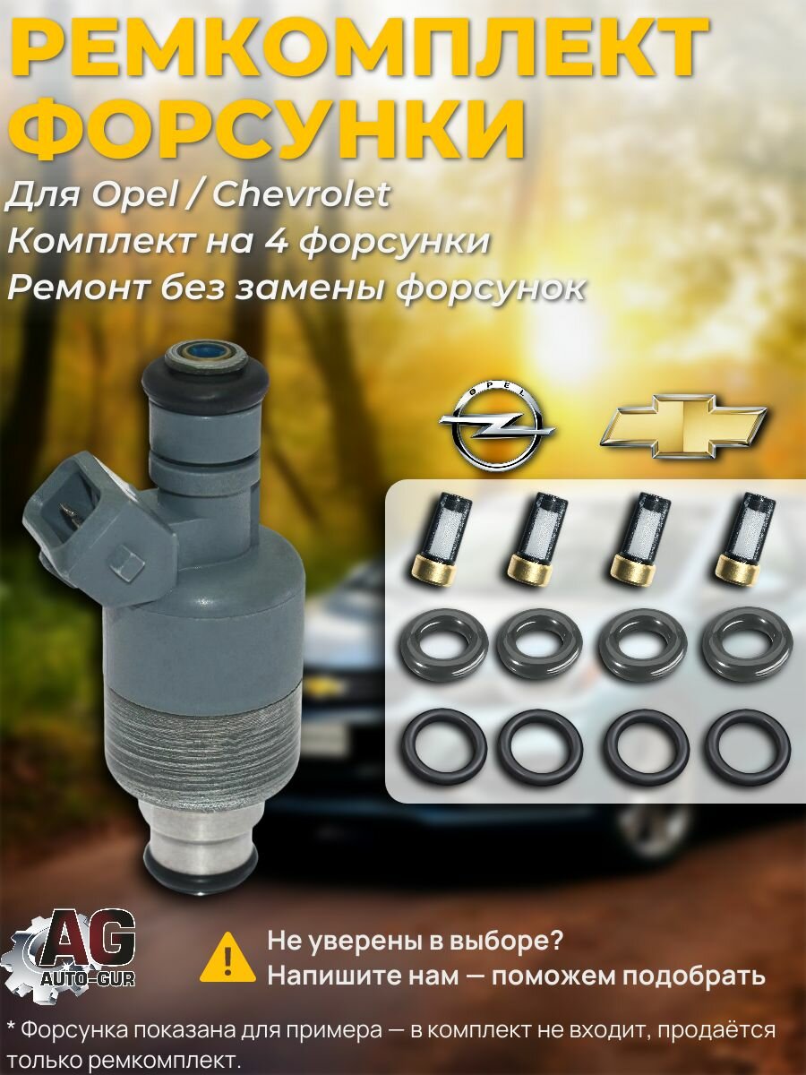 FKIT156 Ремкомплект форсунок GM 25321516 на 4 форсунки