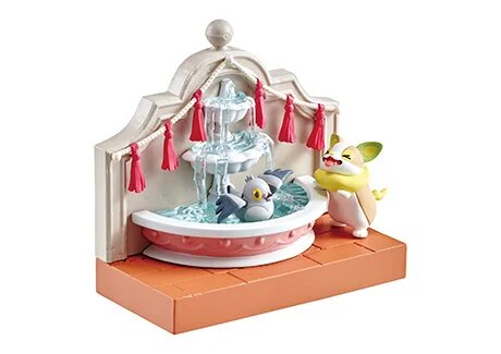 Фигурка Pokemon Town 2 Re-Ment, Цвет: B, Фонтан с Пиплапом