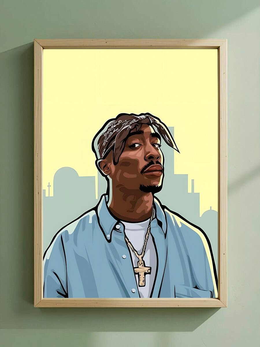 Постер, плакат на стену 2Pac Тупак Шакур (А3)