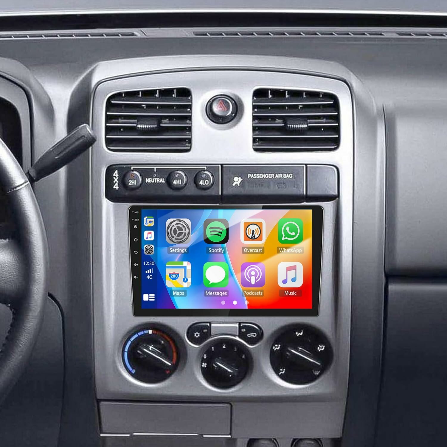 Автомобильная стереосистема с двойным DIN, 4 + 64 ГБ, обновленная для Chevy Colorado 2004–2006 годов, автомобильный