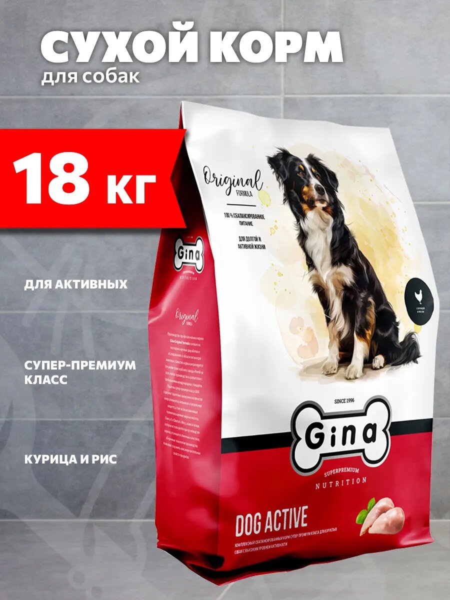 Сухой корм Gina Adult Cat Sterilized Chicken&Rice для взрослых кастрированных котов и стерилизованных кошек, курица и рис, 3 кг х 2 шт