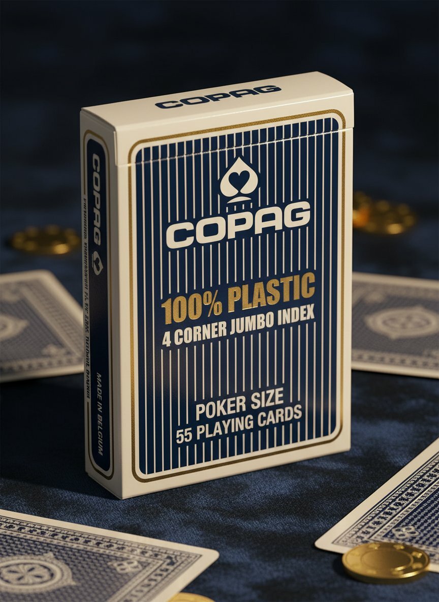 Карты "Copag 4 Corner Jumbo index " синяя рубашка 62191 Copag