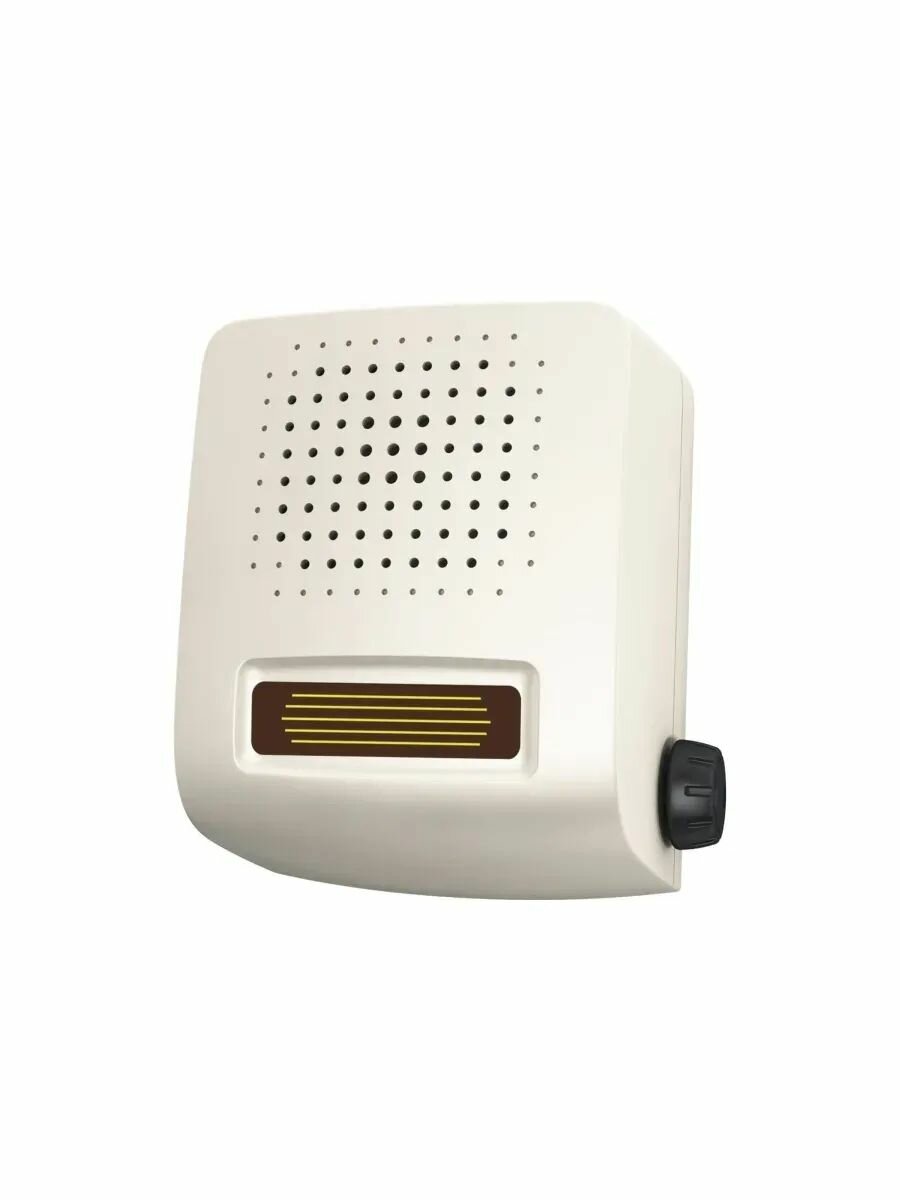 Звонок проводной Соло электрон. гонг регул. громкости 220В 80-90дБА бел. Тритон СЛ-04Р