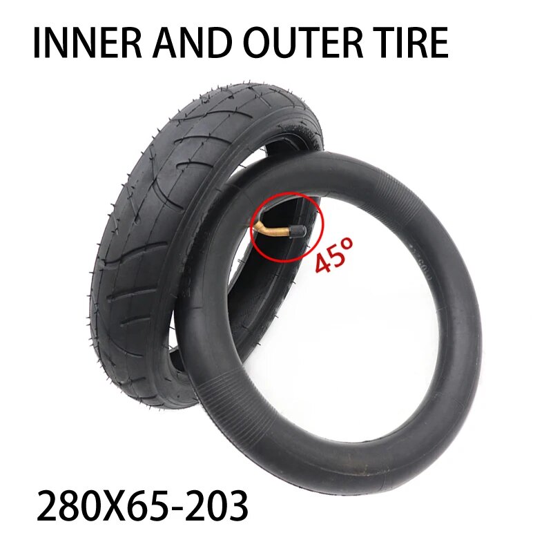 Внутренняя и внешняя шина 280x65-203, 12 дюймов, Tube and tyre 45D