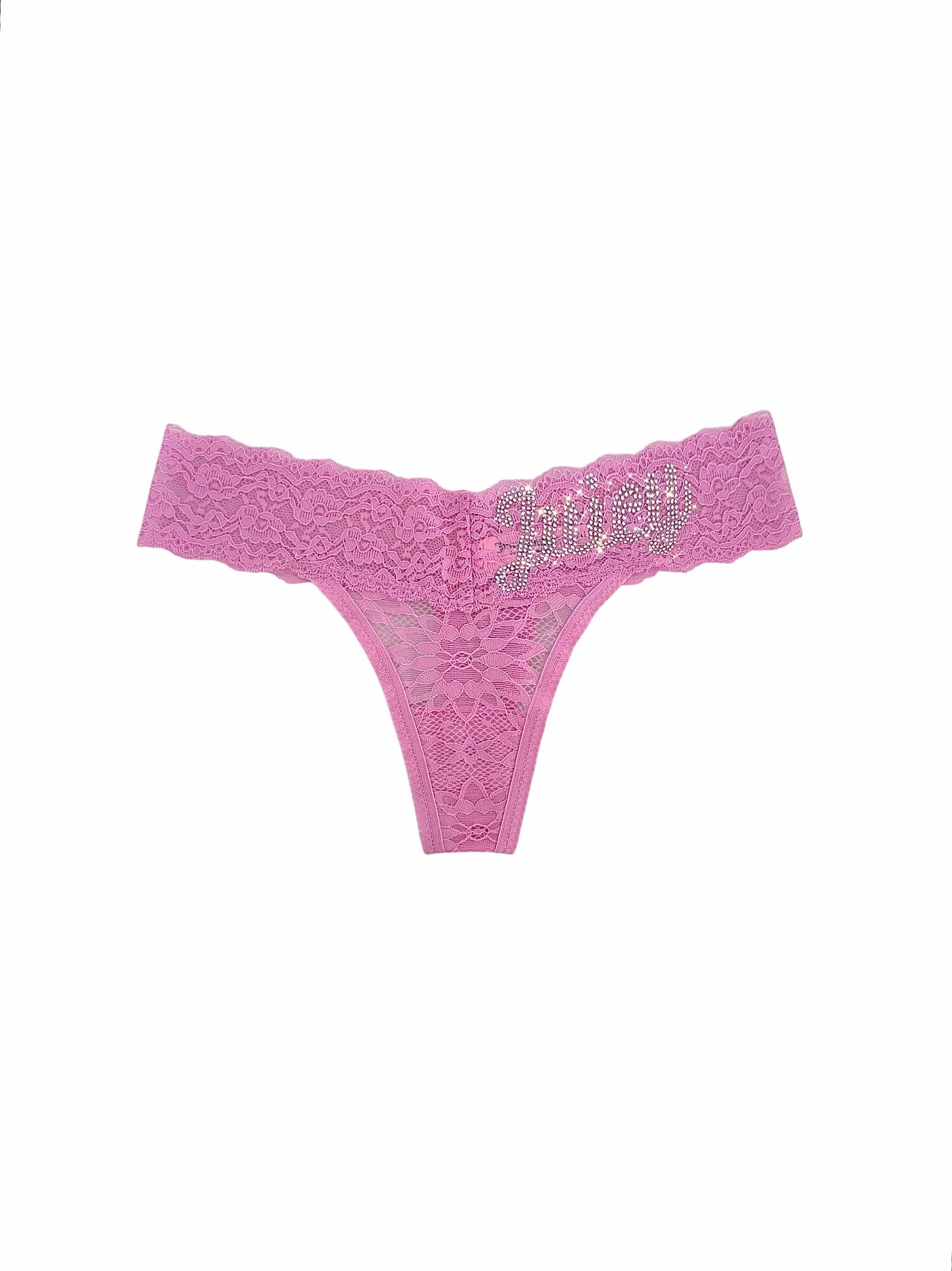 Трусы стринги Juicy Couture со стразами, 1шт