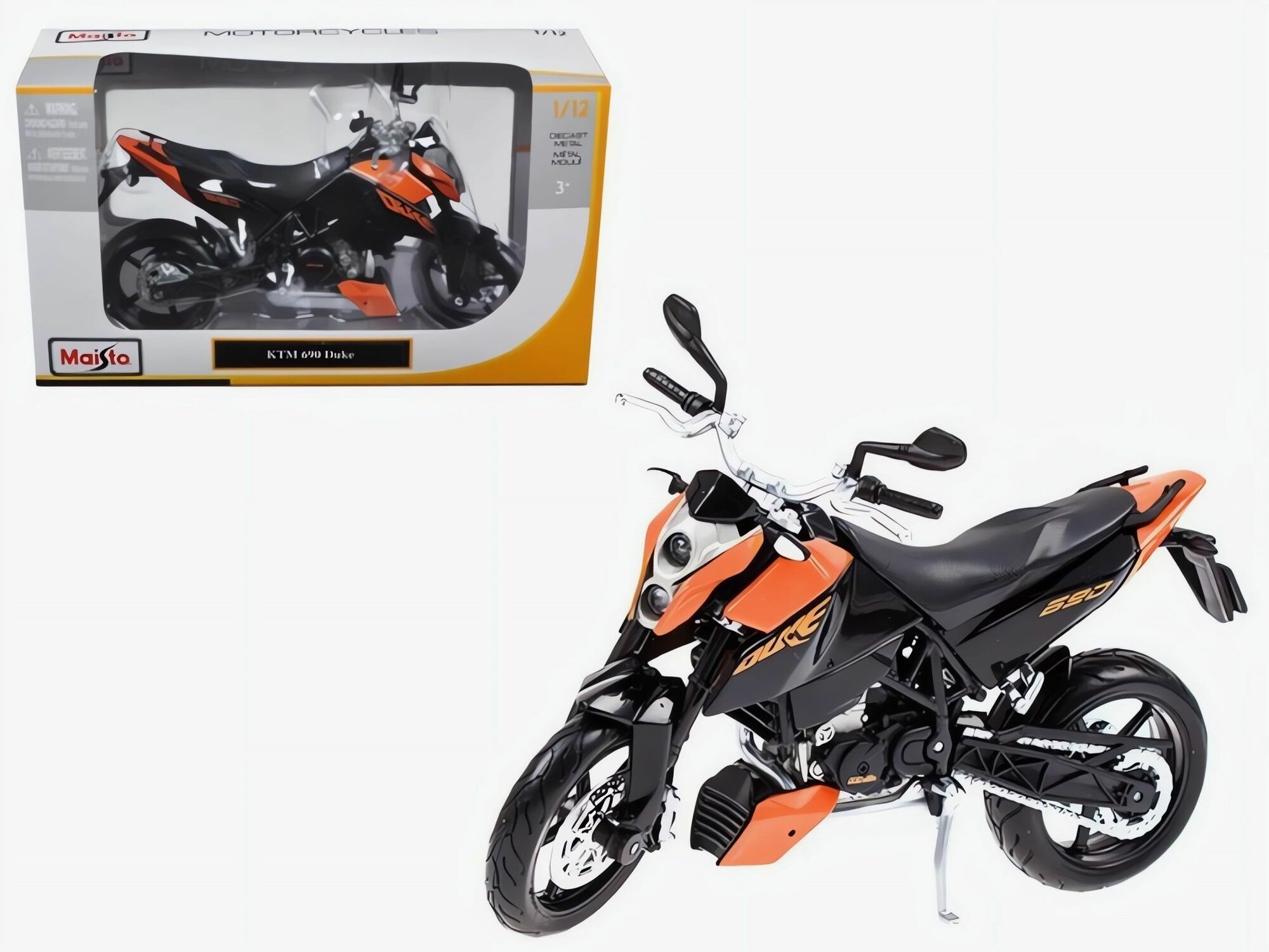 Коллекционная модель мотоцикла "Maisto". KTM 690 Duke (Масштаб 1:12)