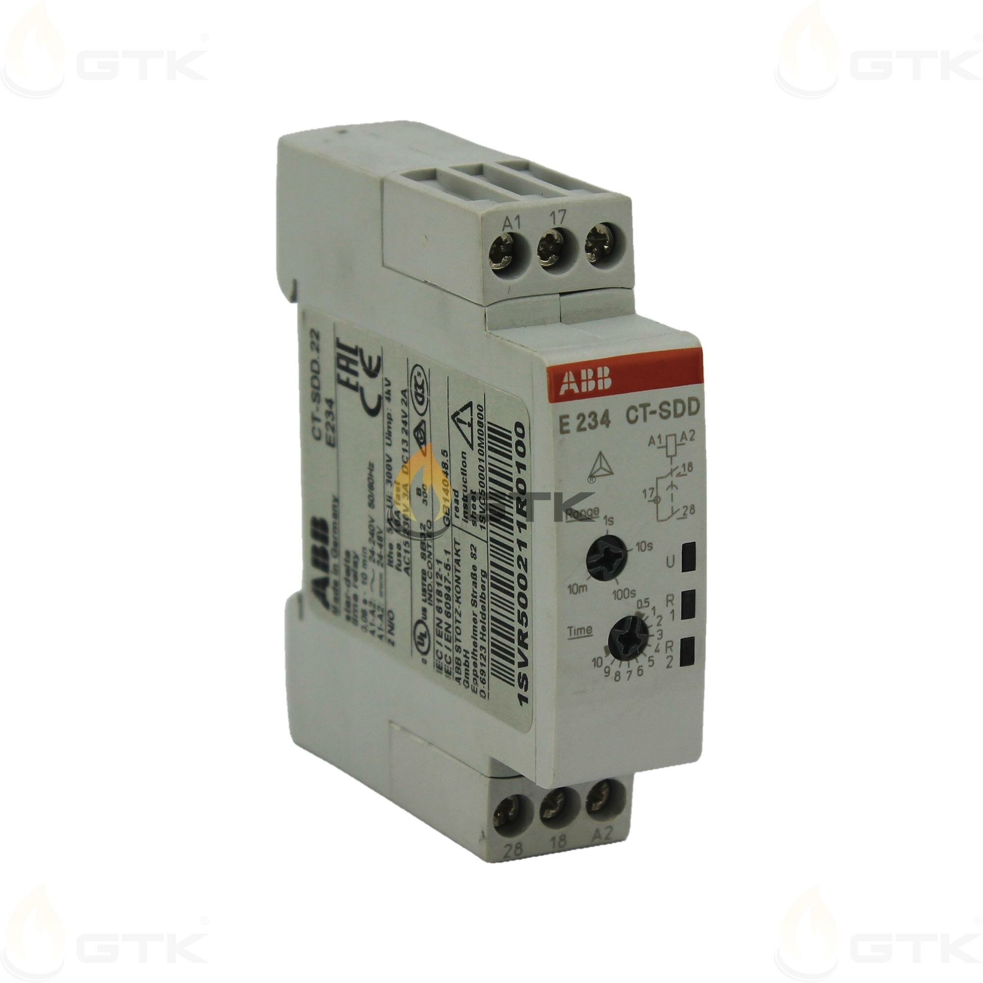 Реле времени ABB 24-48В DC 24-240B AC 2ПК CT-SDD.22
