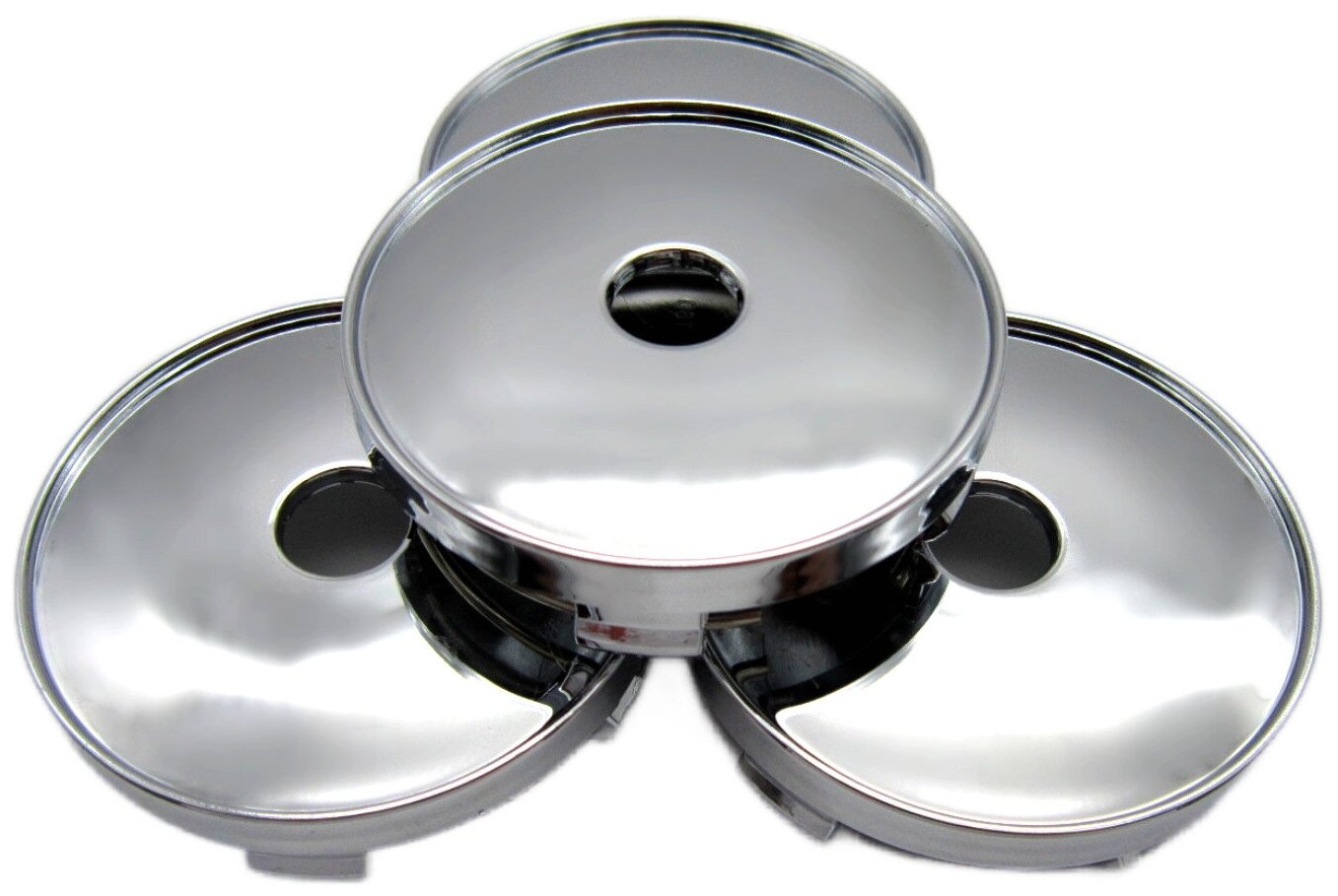 Колпачки заглушки на литые диски хромированные 60/56 мм, 1 колпачок