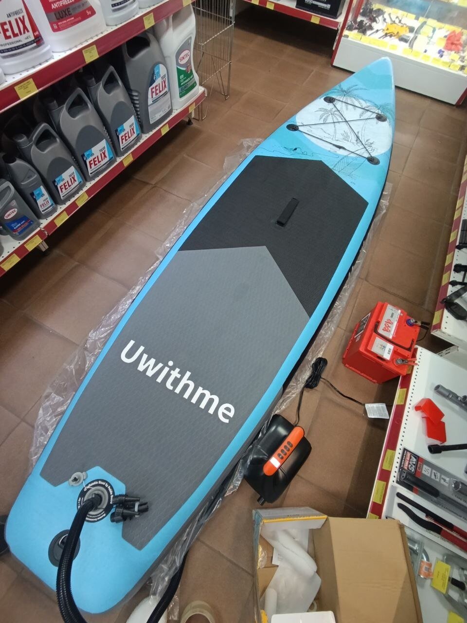 Сап-борд Uwithme UW8120, 320x78x15 см, максимальная нагрузка 100 кг — фото 1