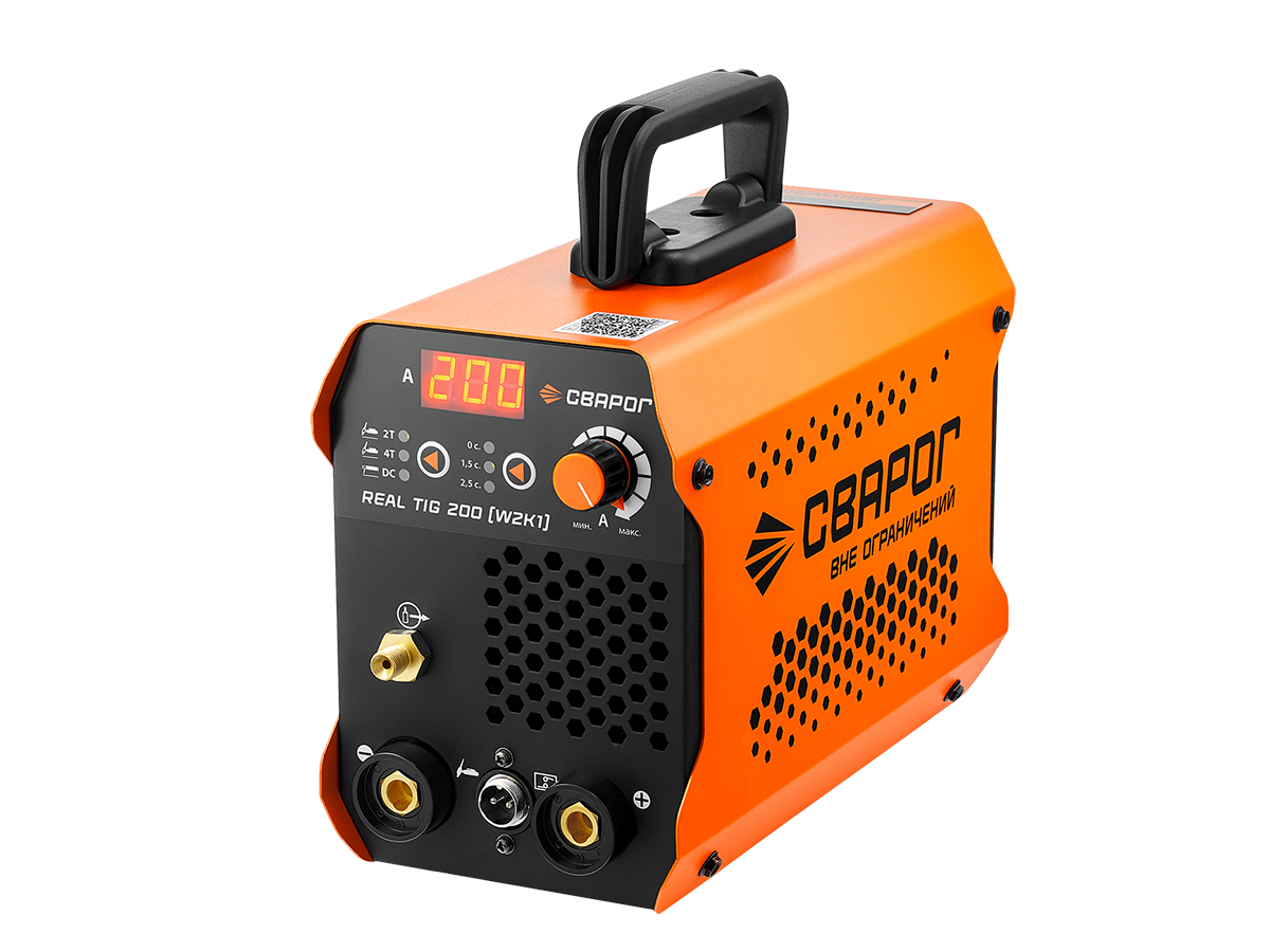 Инвертор Сварог REAL TIG 200 W2K1, аргонодуговая TIG сварка,
