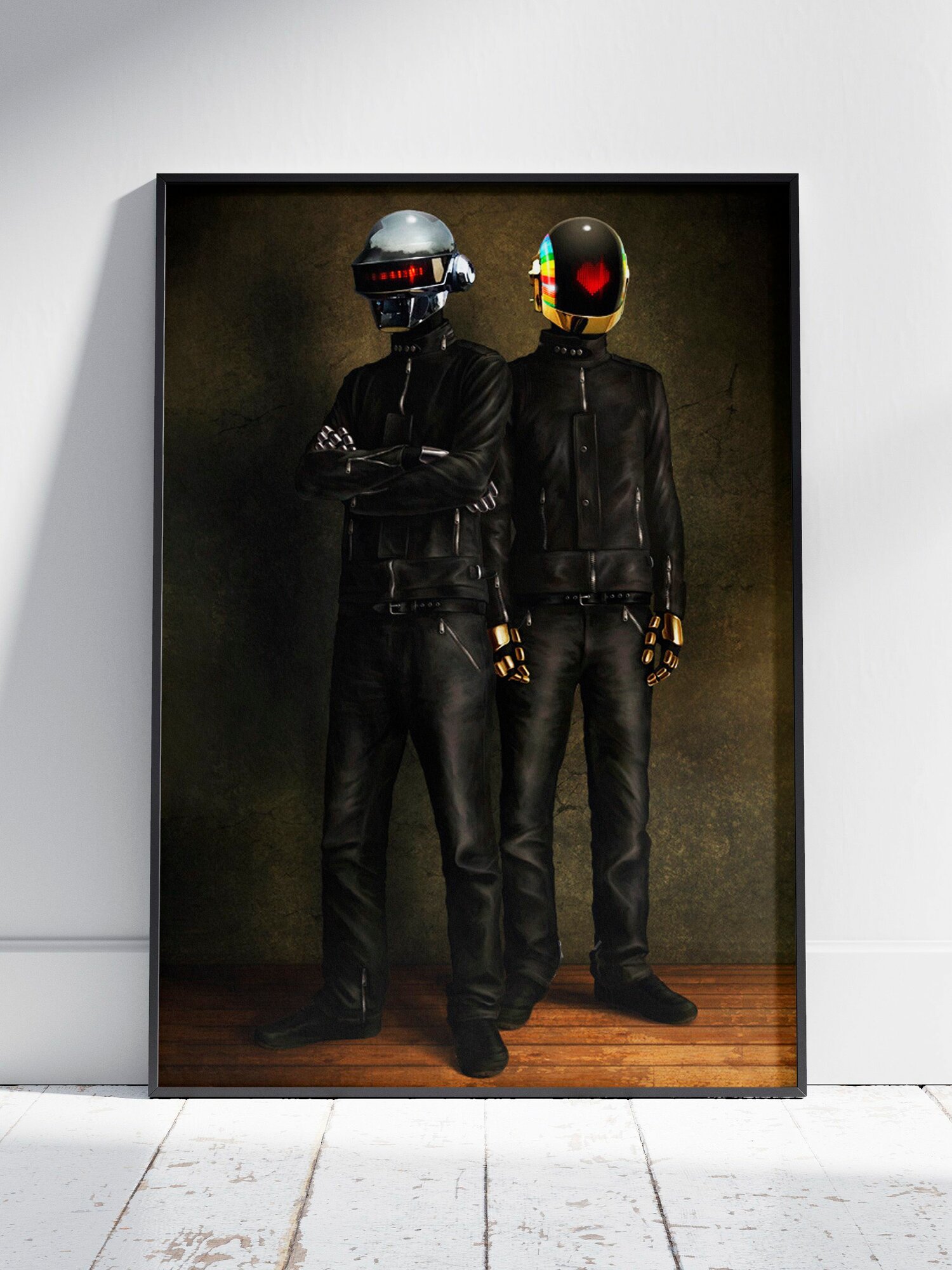 Плакат на стену для интерьера Дафт Панк (Daft Punk 40) - Постер по музыке и артисту формата A3 (30x42 см)