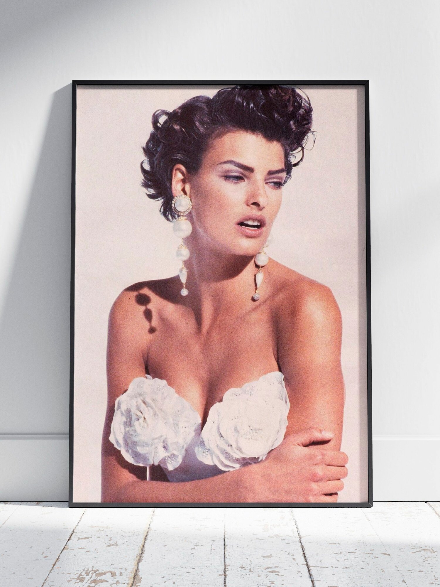 Плакат на стену для интерьера Линда Евангелиста (Linda Evangelista 8) - Постер по модели, бренду и моде формата A4 (21x30 см)