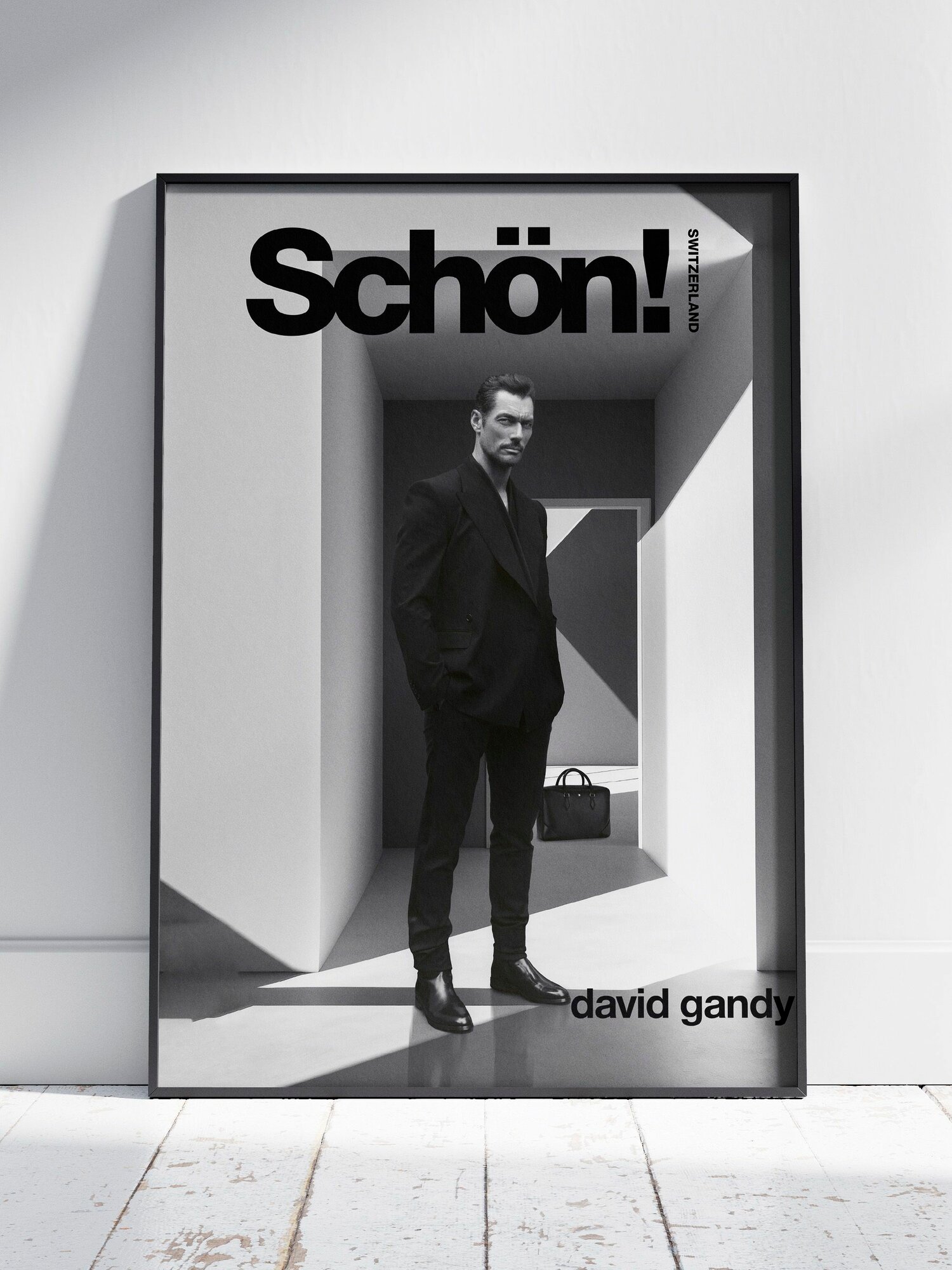 Плакат на стену для интерьера Дэвид Ганди (David Gandy 1) - Постер по модели и эстетике формата A4 (21x30 см)