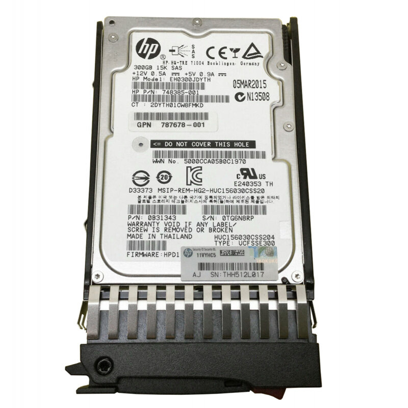 Жесткий диск HP 300Gb 15000 SAS 2.5" HDD EH0300JDYTH
