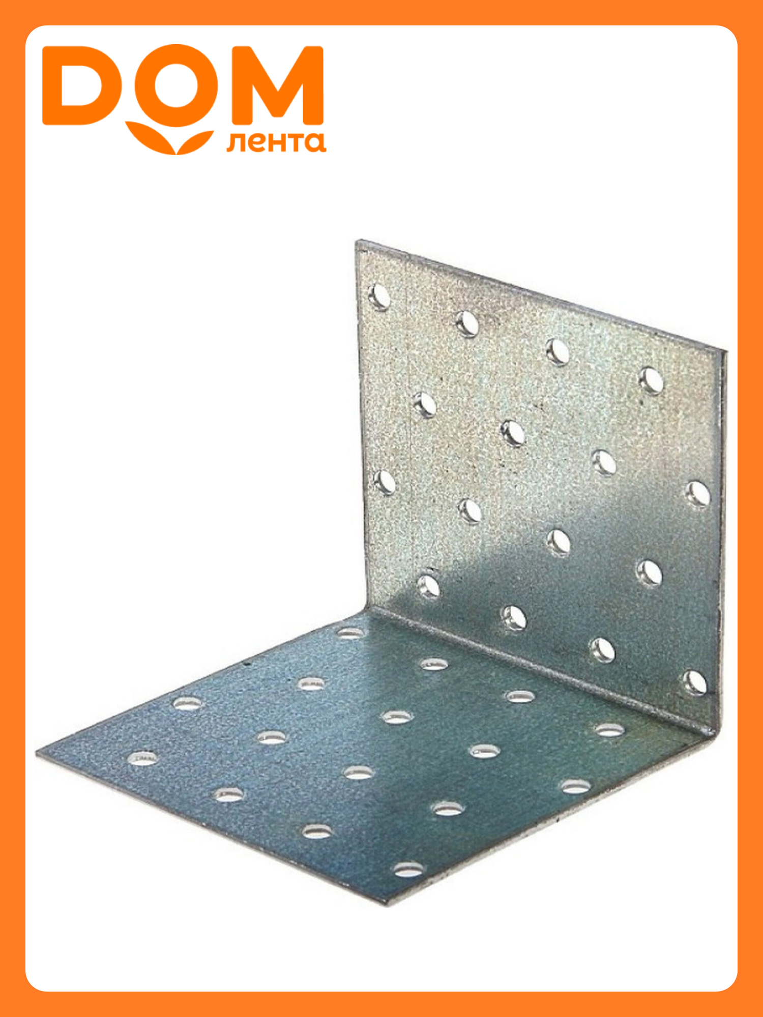 Уголок крепежный Tech-KREP kur, 100x100x80 мм, сталь, серебристый