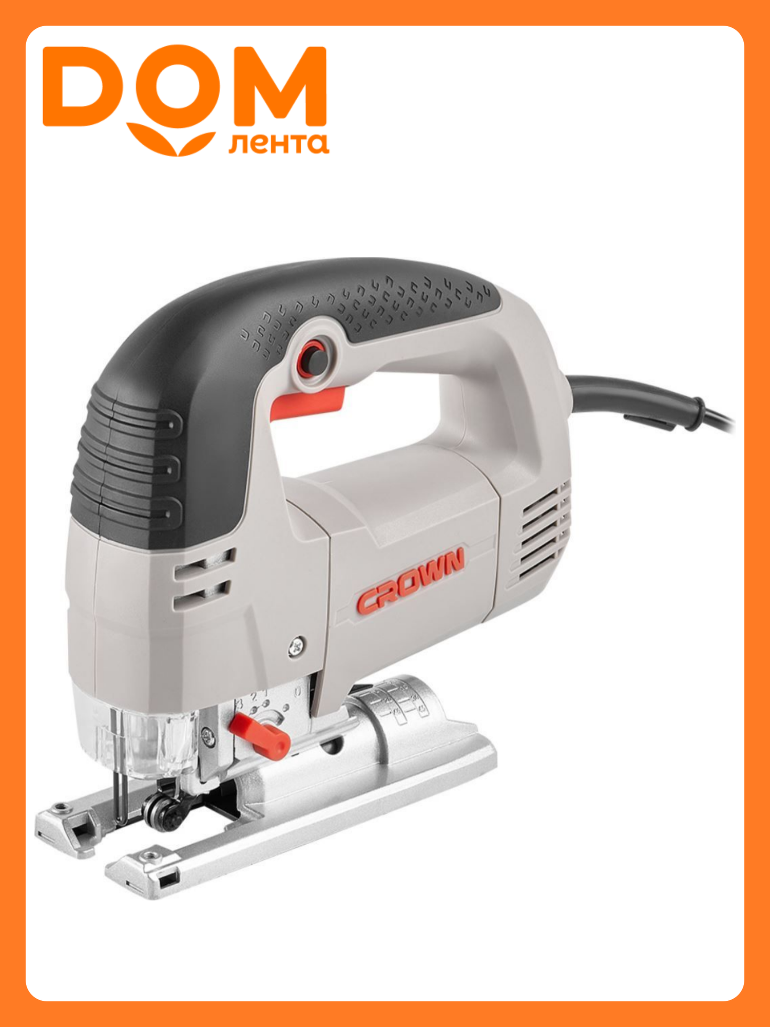 Лобзик CROWN CT15189, 710Вт, 26мм, 4 ступени маятникового хода, сдув опилок