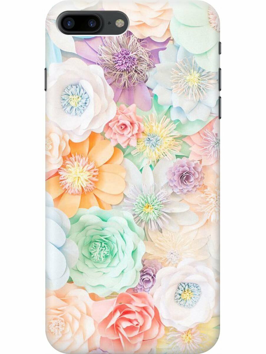 Силиконовый чехол на Apple iPhone 8 Plus / 7 Plus / Эпл Айфон 7 Плюс / 8 Плюс с рисунком "Цветочное многообразие"