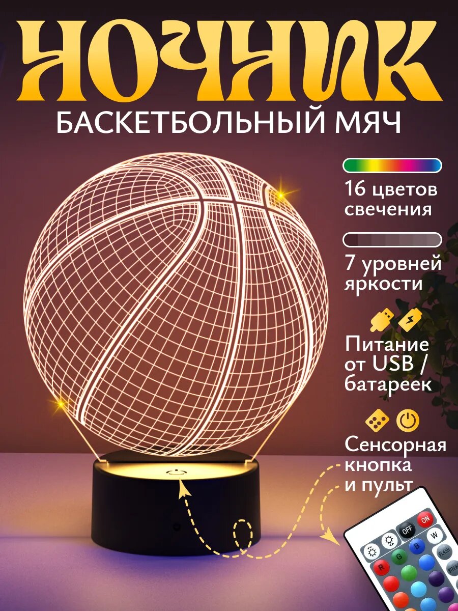 Ночник Баскетбольный мяч
