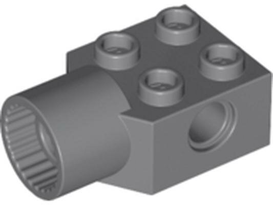 Деталь Lego 48169 Technic, Brick Modified 2 x 2 with Pin Hole and Rotation Joint Socket