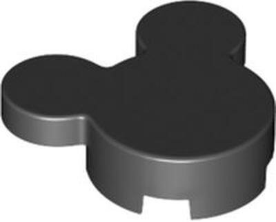Деталь Lego 74169 Brick, Round 2 x 2 x 2/3 No Studs with 2 Tile, Round 1 x 1 (Mickey Mouse Head)