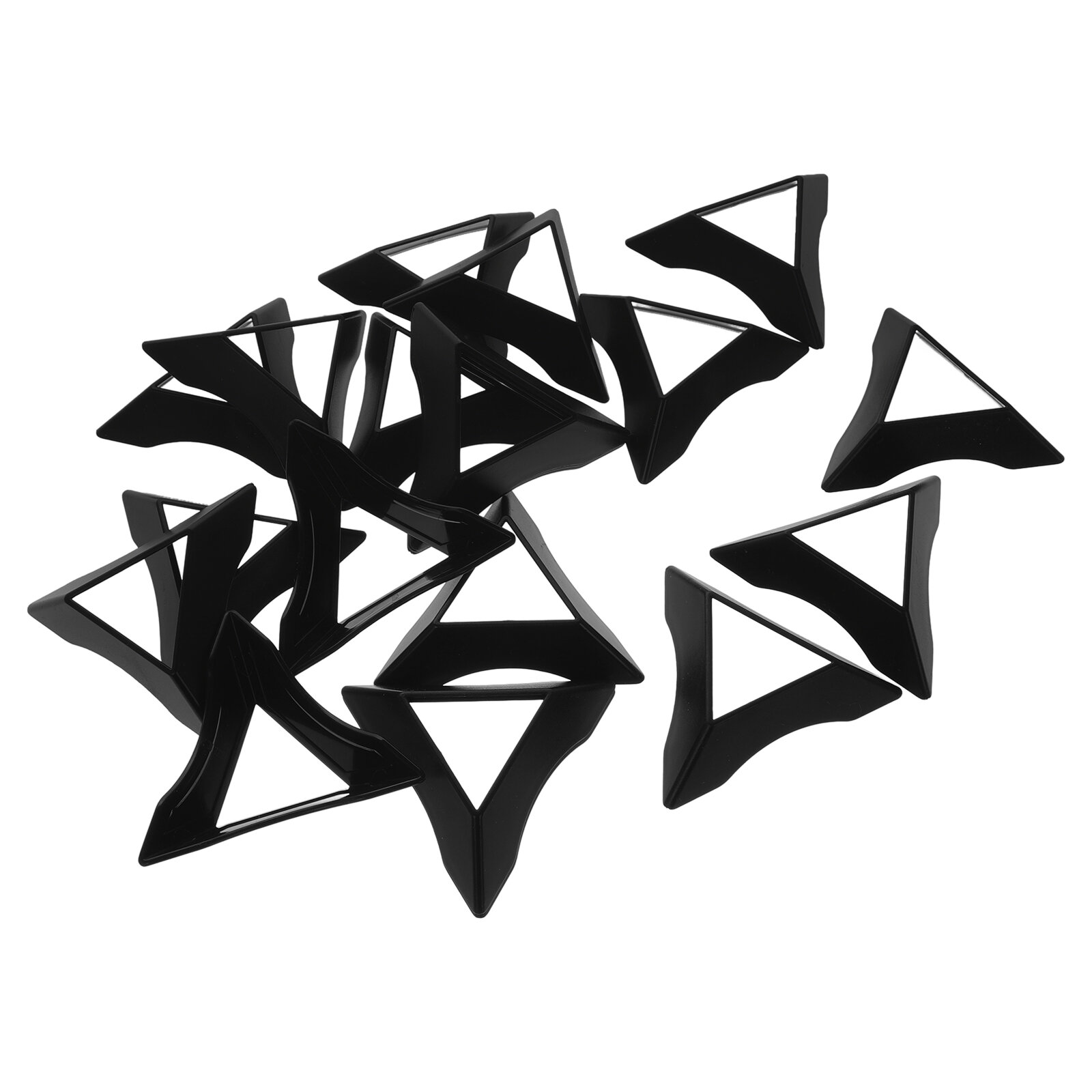 Набор из 20 предметов: разноцветная треугольная подставка для кубика Рубика, треугольная подставка в виде покебола, штатив, держатель для кубика Рубика (матовый черный).