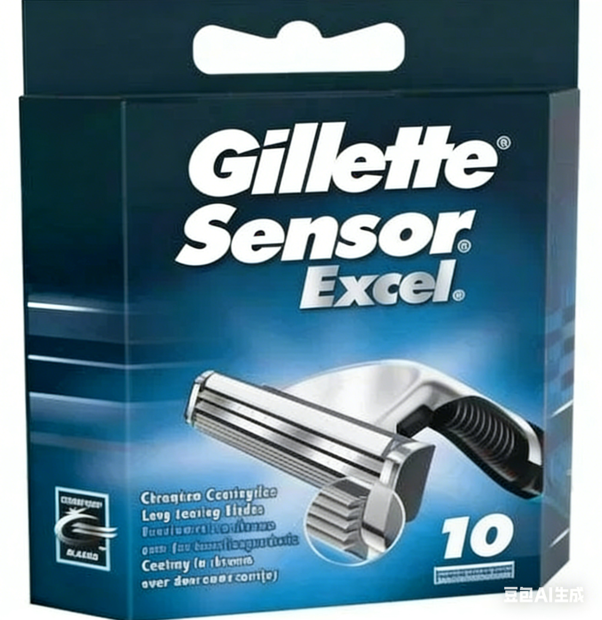 Сменные лезвия Gillette Sensor Excel, 10 шт. Бритвенный станок в комплект не входит!